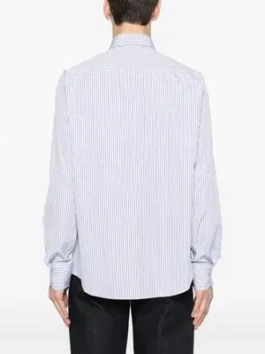 Valentino Garavani Striped Cotton Shirt - Blue