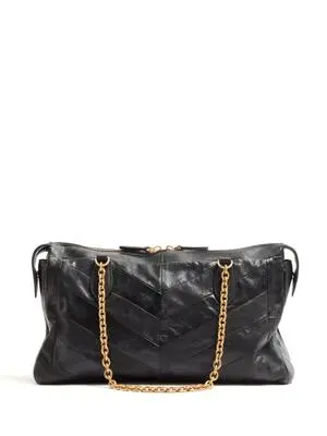 Valentino Garavani Panthea Shoulder Bag In Nappa Leather - Black