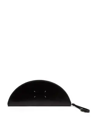MAISON MARGIELA Halfmoon Leather Pouch - Black