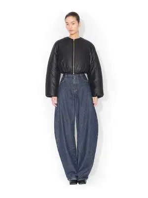 Alaïa Nylon Pleated Bomber