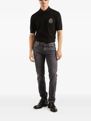 Dolce & Gabbana Cotton Polo Shirt - Black