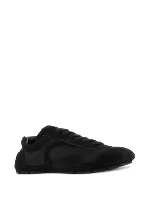 Prada Monte Carlo Re-edition 2025 Nylon And Suede Sneakers - Black