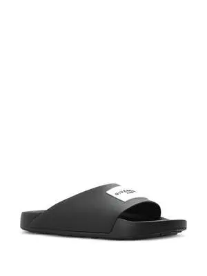 Givenchy Label Rubber Flat Mules