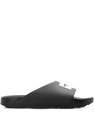 Givenchy Rubber Flat Mules - Black