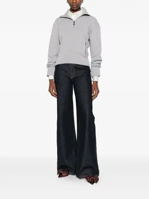 Victoria Beckham Half-zip Milano Wool Blend Jumper