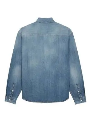 Saint Laurent Cassandre Shirt In Denim