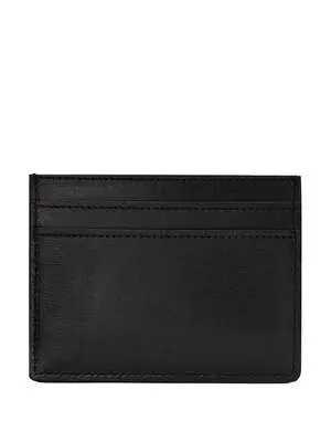 Saint Laurent Tiny Cassandre Credit Card Case In Shiny Leather