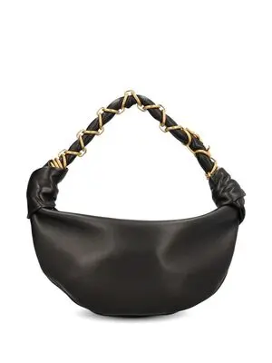 Saint Laurent Amalia Mini Hobo Bag In Lambskin - Black