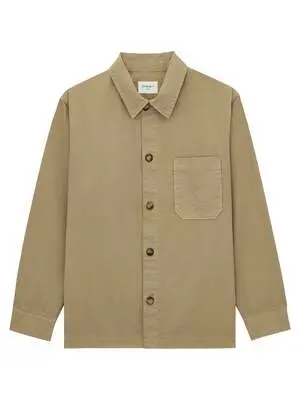Saint Laurent Cotton Linen Gabardine Cassandre Overshirt - Multicolor
