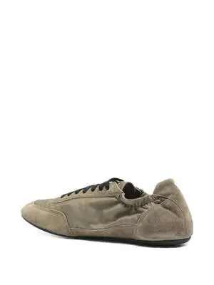 Prada Collapse Re-nylon And Suede Elasticized Sneakers