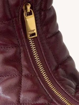 Saint Laurent Quilted Nappa Baby Icarino Bag - Red