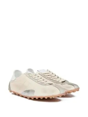 MAISON MARGIELA Sprinters Vintage Finish Suede And Leather Sneakers - Multicolor