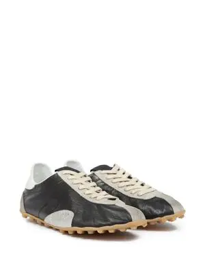 MAISON MARGIELA Sprinters Vintage Finish Suede And Leather Sneakers - Black