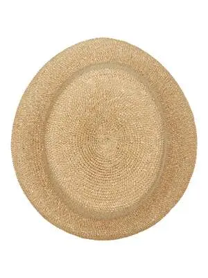 Saint Laurent Maglina Straw Bucket Hat With Cassandre Pin