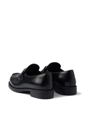 Prada Brushed Leather Loafers