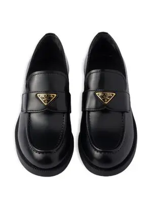 Prada Brushed Leather Loafers