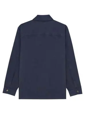 Saint Laurent Cotton Linen Gabardine Cassandre Overshirt