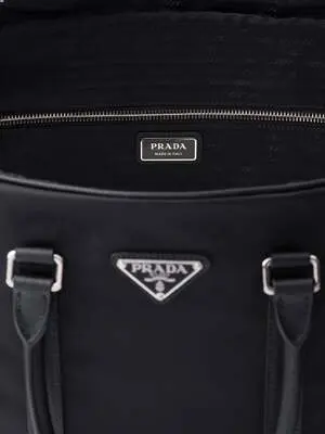 Prada Re-nylon And Saffiano Leather Duffel Bag