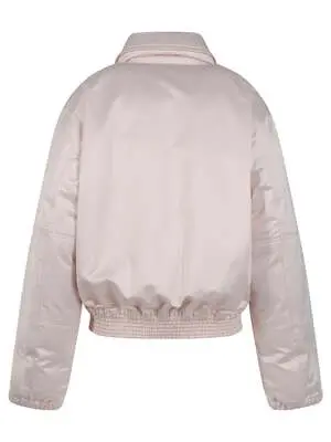 Victoria Beckham Cotton Satin Padded Bomber Jacket - Multicolor