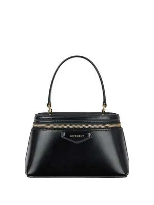 Givenchy Antigona Vanity Bag In Box Leather With Chain - Black