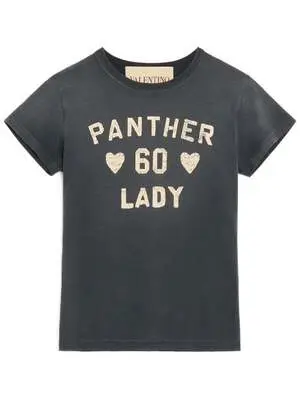 Valentino Garavani Printed Cotton T-shirt - Black