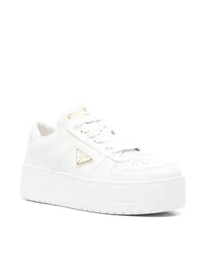 Prada Downtown Leather Sneakers