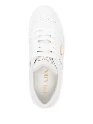 Prada Downtown Leather Sneakers