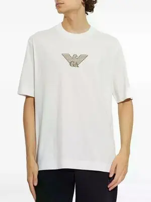 Emporio Armani Embroidered-logo T-shirt