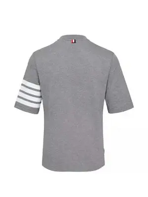 Thom Browne Jersey 4-bar Short-sleeve T-shirt - Grey