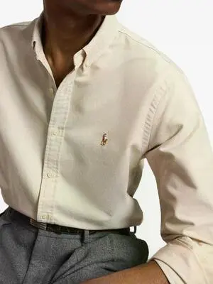 Polo Ralph Lauren Slim Fit Oxford Shirt - Neutrals