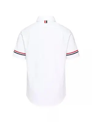 Thom Browne Rwb-stripe Short-sleeve Shirt