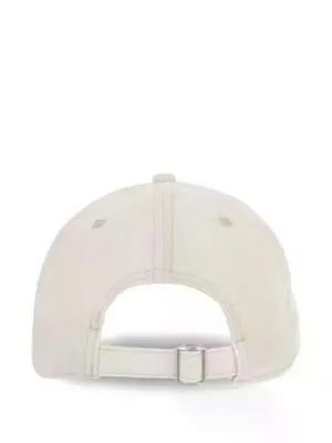 AUTRY Autry Logo-Embroidered Distressed Baseball Cap White