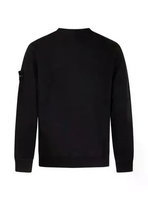 Stone Island 6100060 Organic Cotton Fleece Sweatshirt - Black