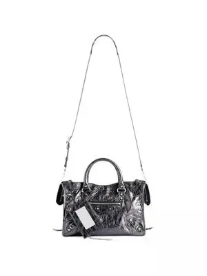 Balenciaga Small Le City Metallic Leather Tote Bag