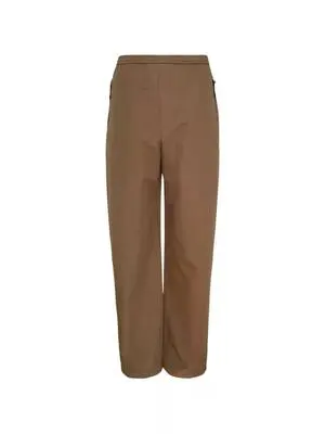 JIL SANDER Elasticated-waist Trousers - Brown