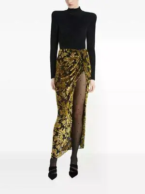 Balmain Fluffy Ribbed-knit Jumper - Black