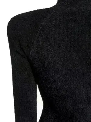 Balmain Fluffy Ribbed-knit Jumper