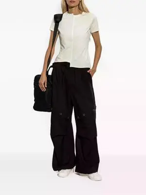 Y3 Logo-print Asymmetric T-shirt
