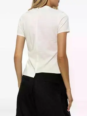 Y3 Logo-print Asymmetric T-shirt