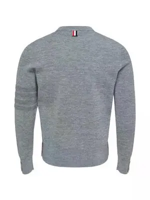 Thom Browne Ottoman Milano Stitch 4-bar Bomber Pullover