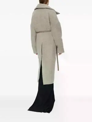 Rick Owens Belted Oversized-collar Coat