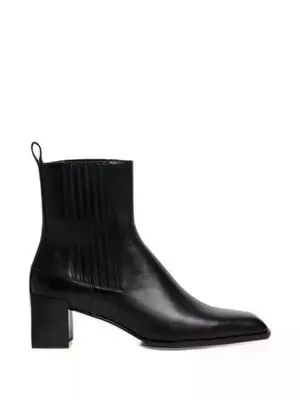 Sandro Metal-tip Elasticated Ankle Boots - Black