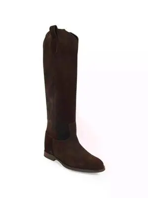 VIA ROMA 15 Suede Western Boots