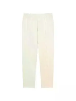 Lacoste Monogram-jacquard Pleated Track Pants - Neutrals