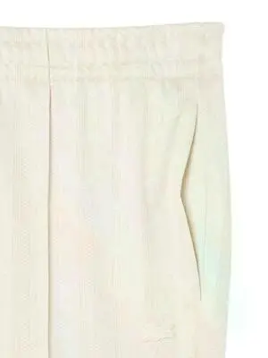 Lacoste Monogram-jacquard Pleated Track Pants