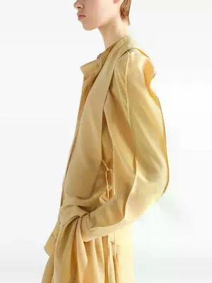 LEMAIRE Layered Blouse In Silk And Viscose Cloth