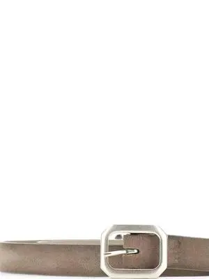 ALBERTO LUTI Suede Leather Belt
