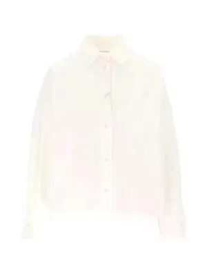 Max Mara Cotton Poplin Boxy Shirt - White