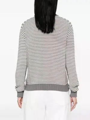 Emporio Armani Striped Button-up Cardigan