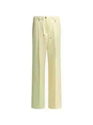 Moncler Pleated Drawstring Trousers - White